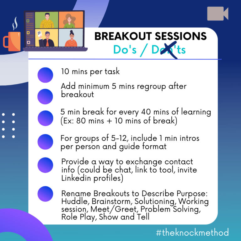 8 Virtual Breakout Session Tips, Ideas, & Best Practices ...